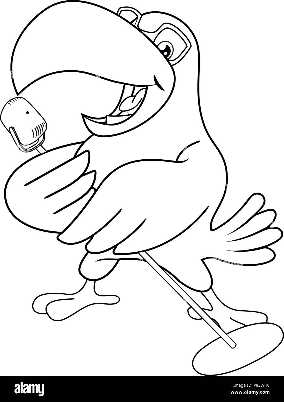 Cartoon Happy Bird Toucan Stock Vector Image Art Alamy
