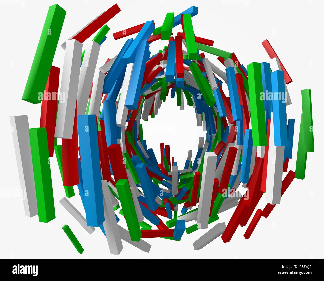 colorful square rods abstract. 3d style vector illustration Stock ...