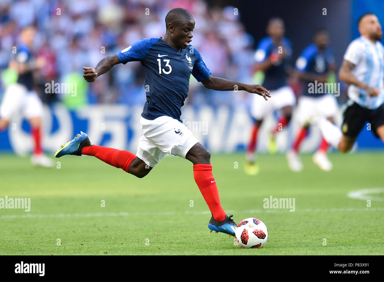 Ngolo Kante of France in action during the 2018 FIFA World Cup Russia ...