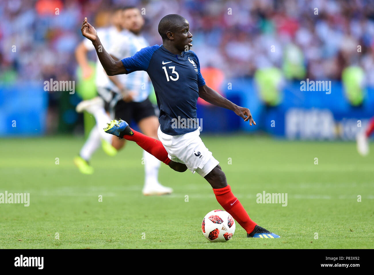 Ngolo Kante of France in action during the 2018 FIFA World Cup Russia ...
