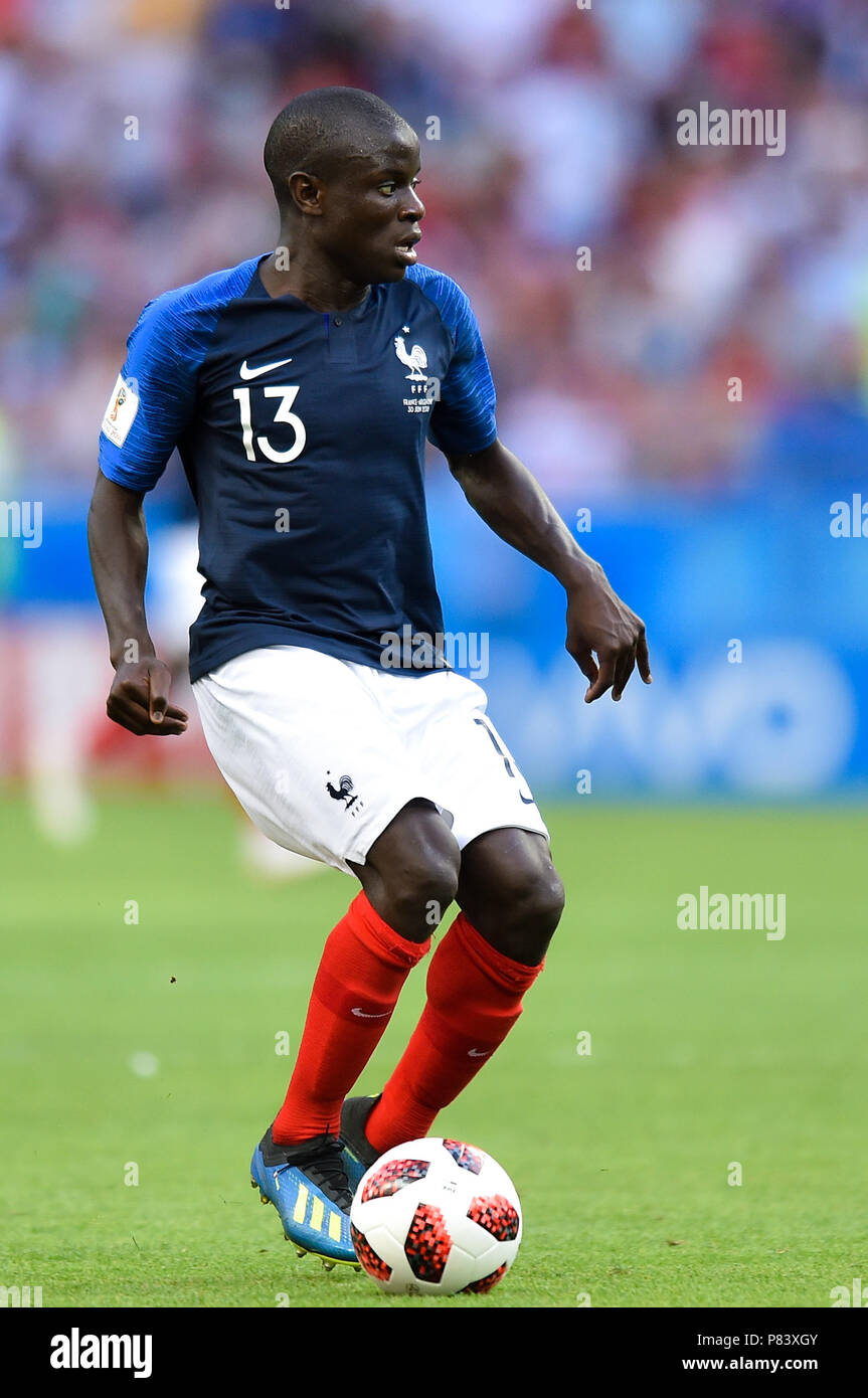 Ngolo Kante of France in action during the 2018 FIFA World Cup Russia ...