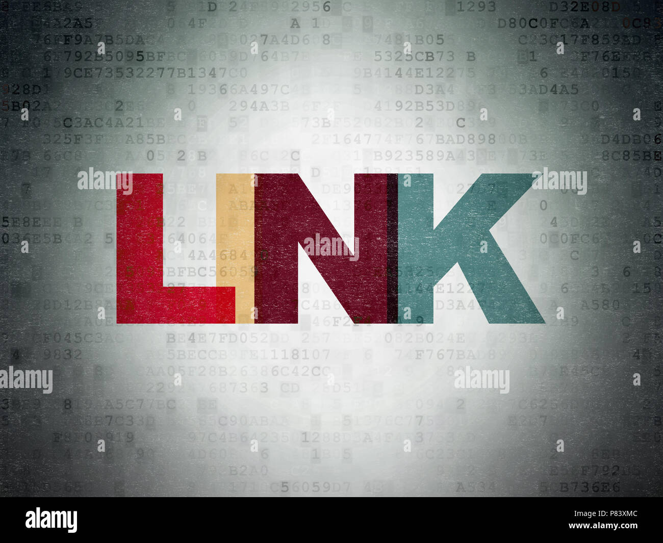 Web design concept: Link on Digital Data Paper background Stock Photo ...