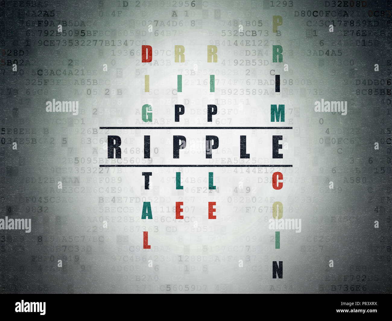 Cryptocurrency concept: Ripple in Crossword Puzzle Stock Photo - Alamy