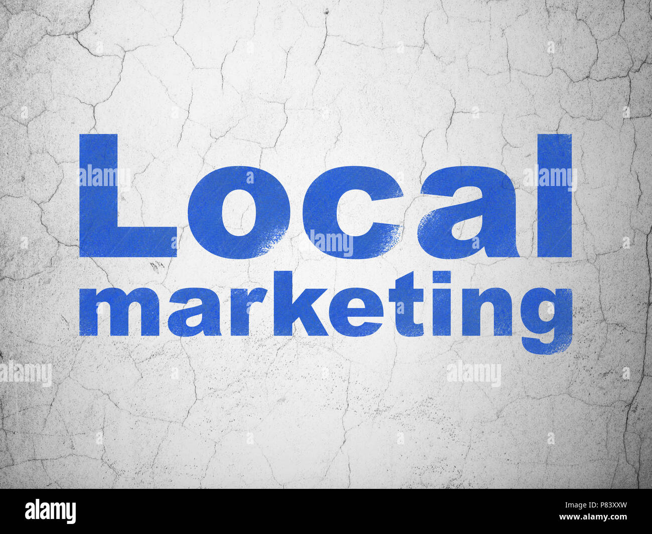 Marketing concept: Local Marketing on wall background Stock Photo - Alamy