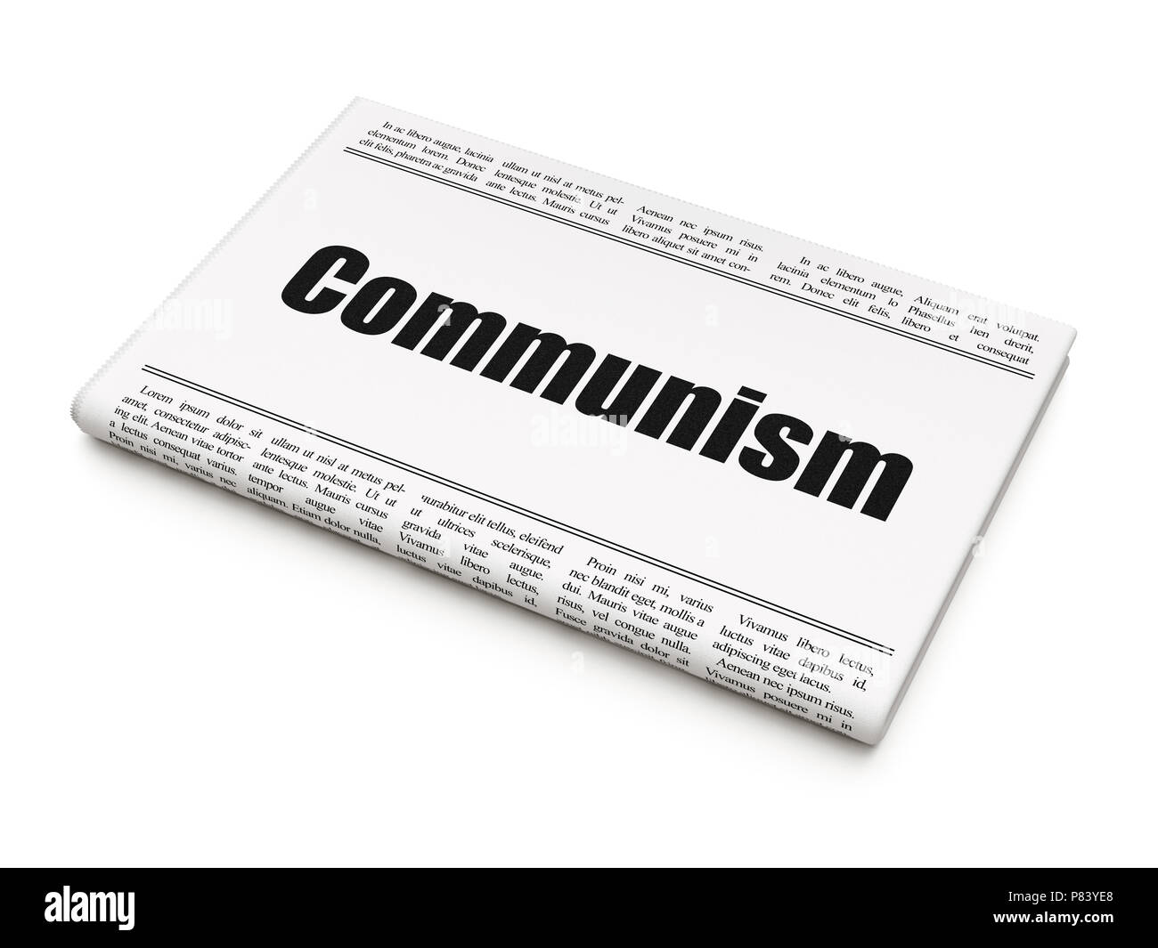 Political concept: newspaper headline Communism Stock Photo - Alamy