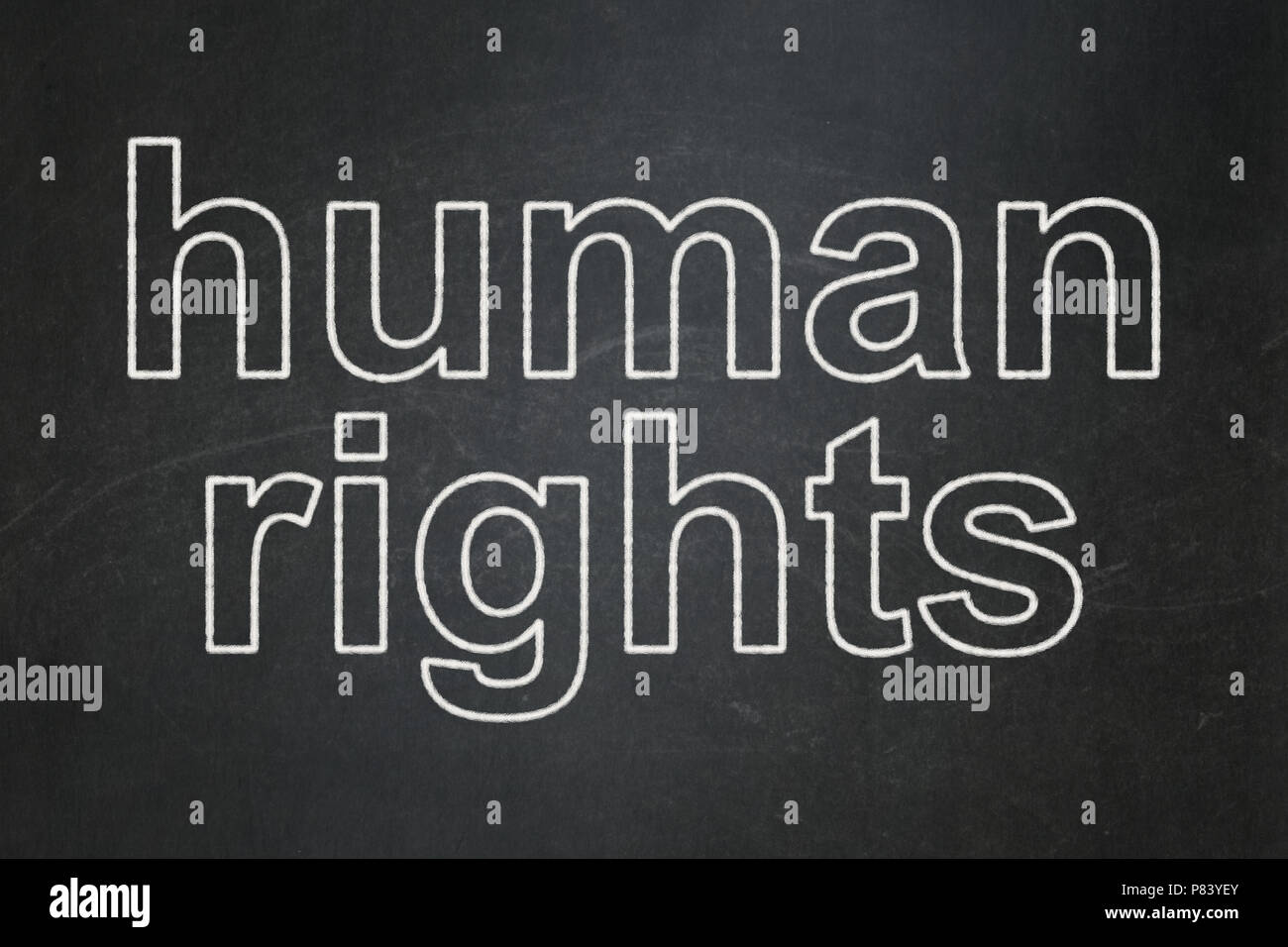 Political concept: Human Rights on chalkboard background Stock Photo ...