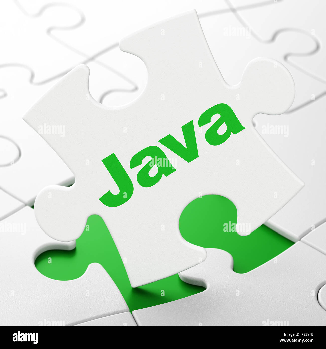 Programming concept: Java on puzzle background Stock Photo - Alamy