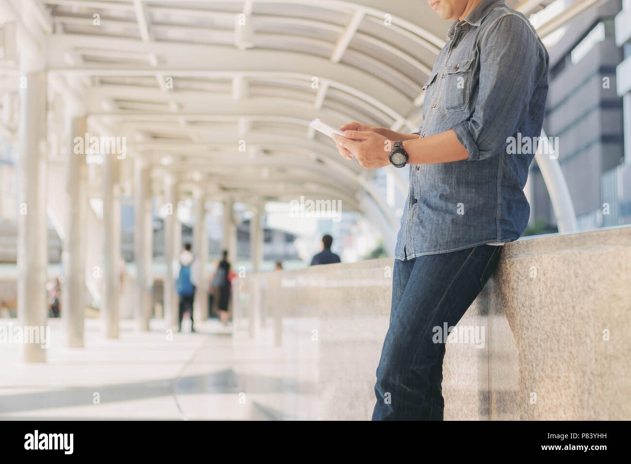 Skytrain walkway bangkok hi-res stock photography and images - Alamy