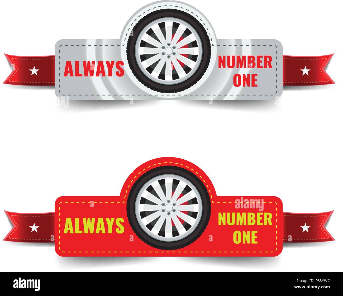 Vector Tire shop logo, emblems and insignia with text space for your ...