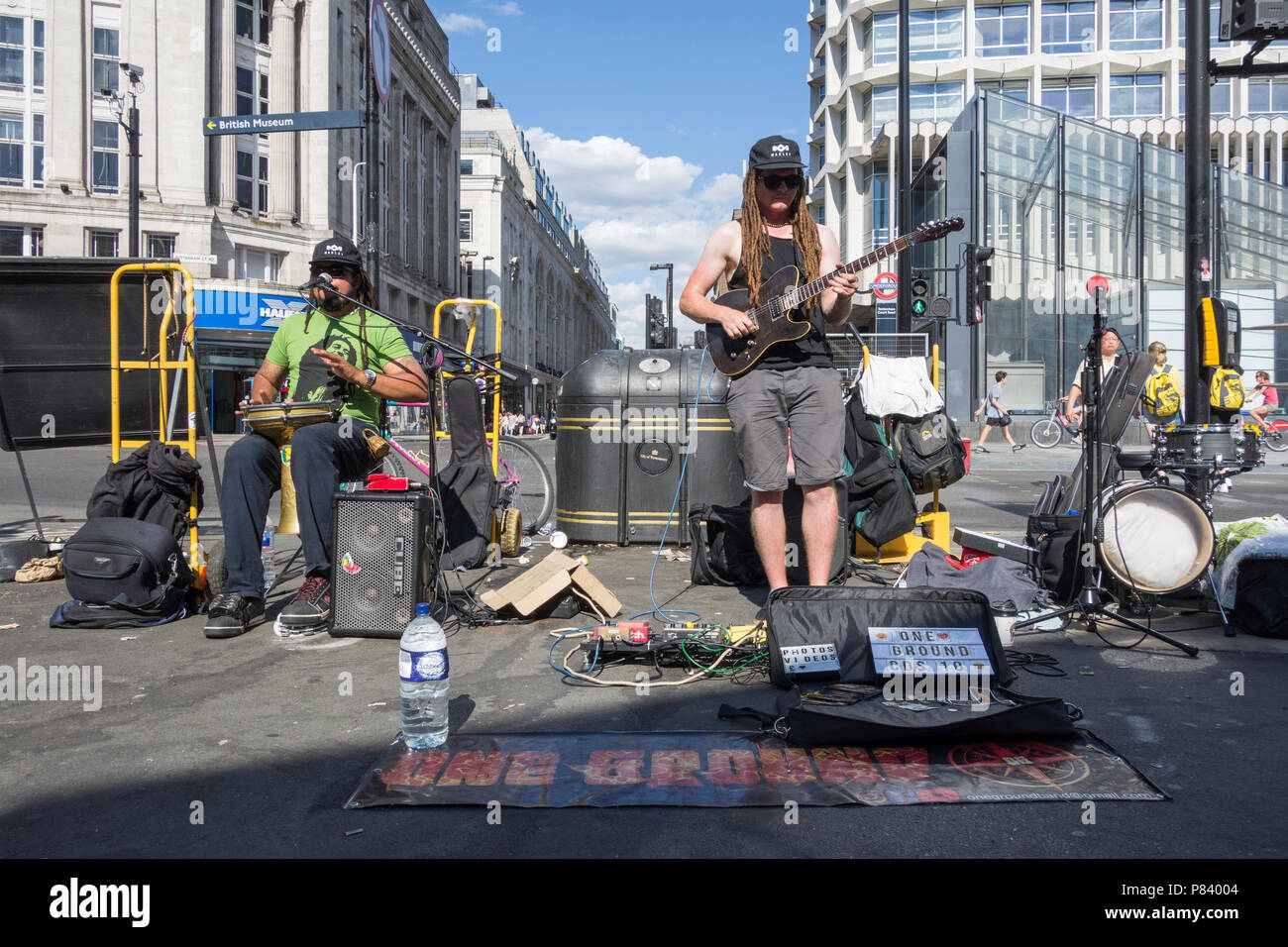 Busking at station hi-res stock photography and images - Alamy