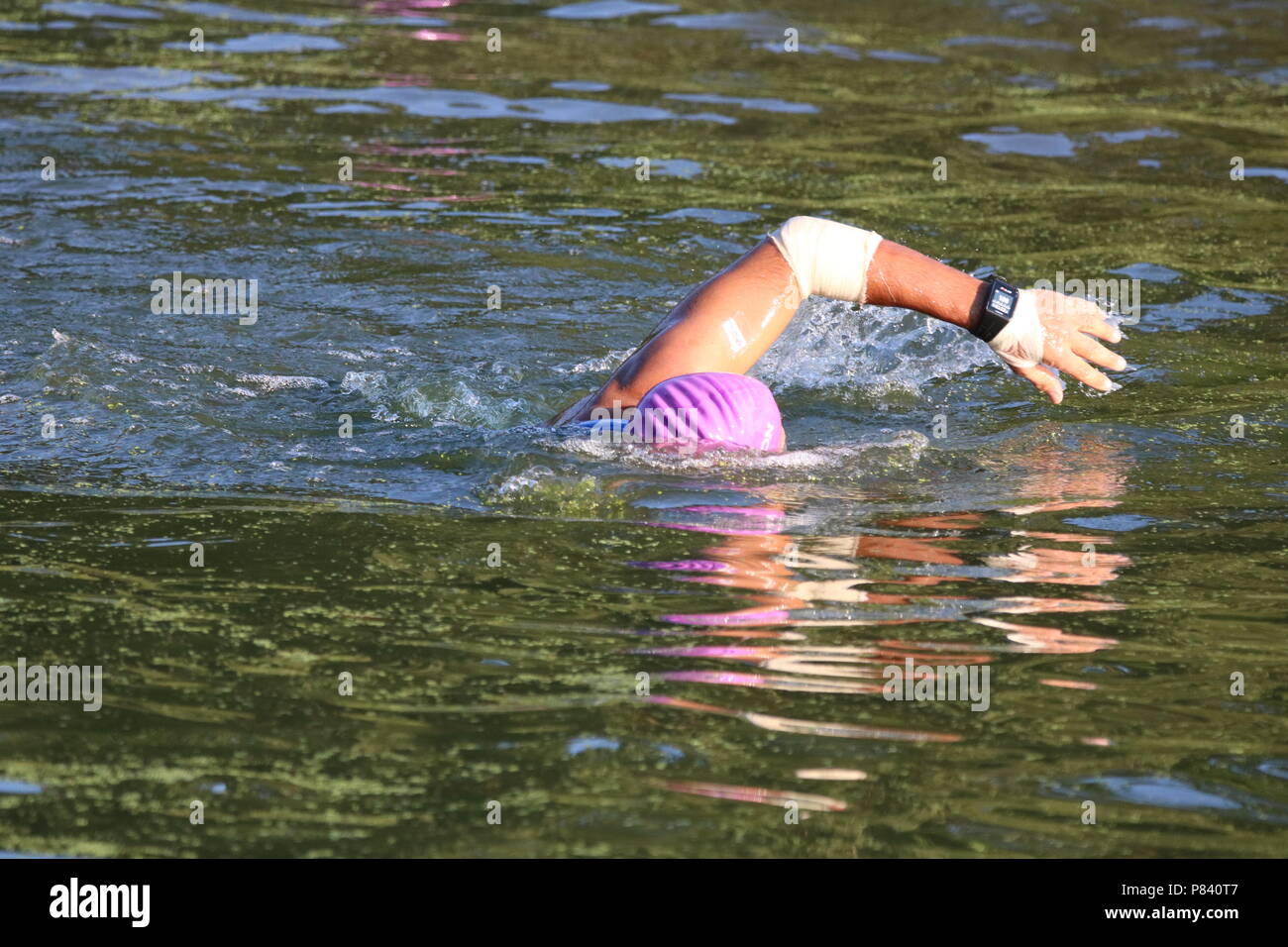 Swimmer front crawl hi-res stock photography and images - Alamy