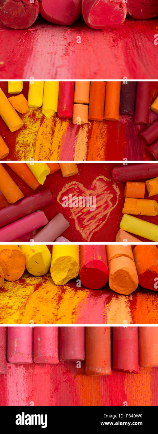 big collection of colorful banners Stock Photo - Alamy