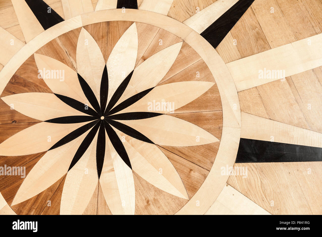 Vintage parquet with classical pattern. Background photo texture Stock ...