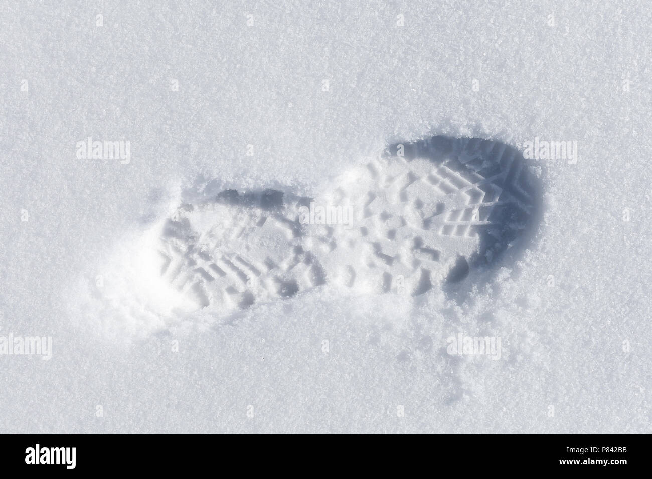 Boot print in snow hi-res stock photography and images - Alamy
