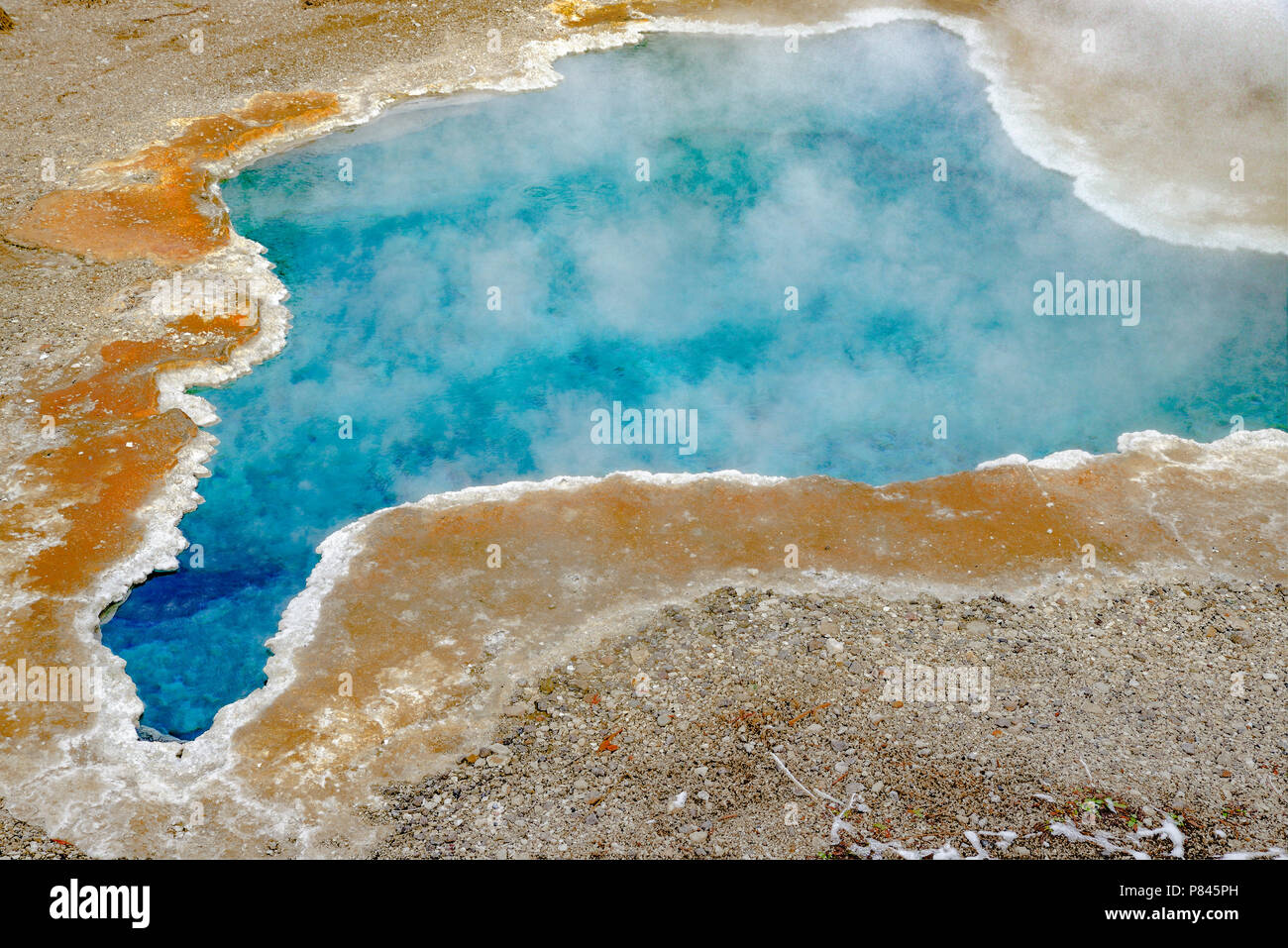 Geyser Hill Old Faithfull Yellowstone Stock Photo - Alamy
