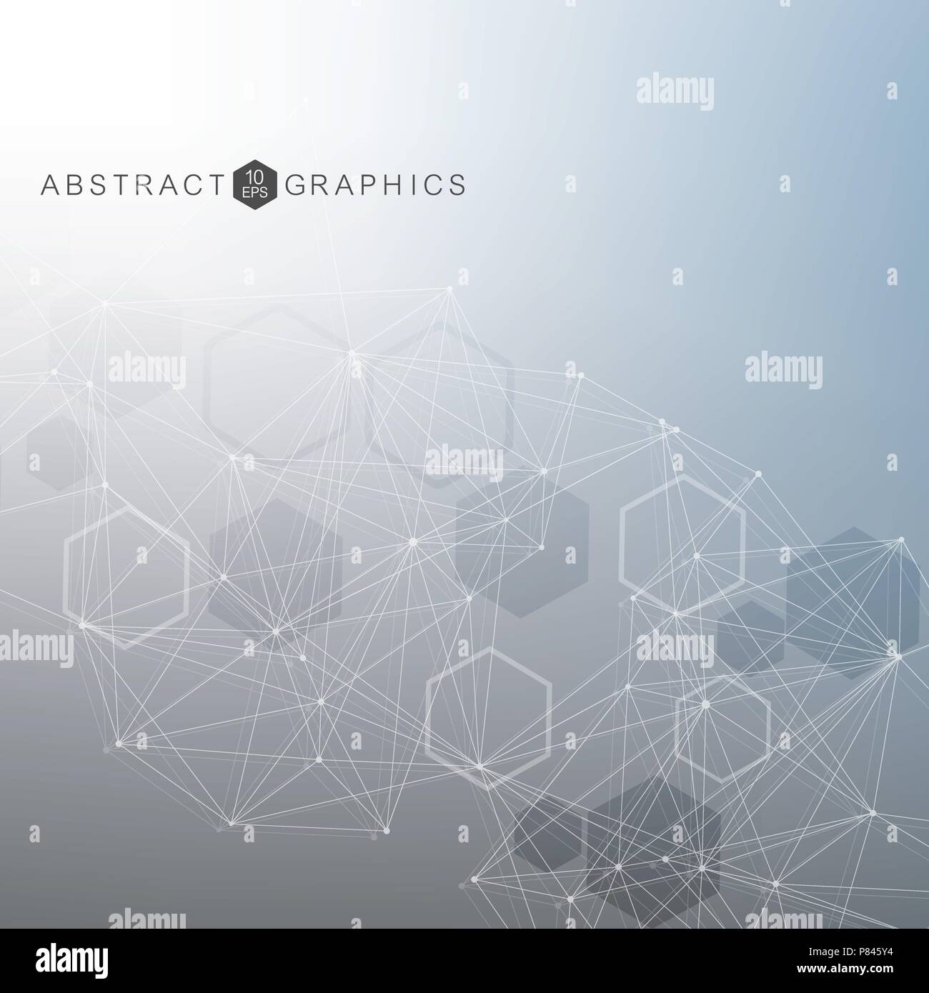 Science Network Pattern Connecting Lines And Dots Global Network