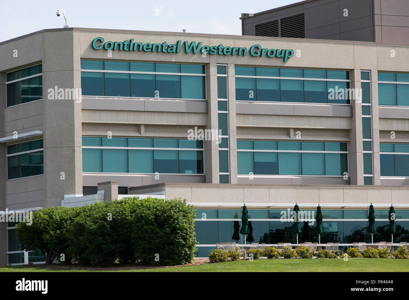 A logo sign outside of the headquarters of the Continental Western ...