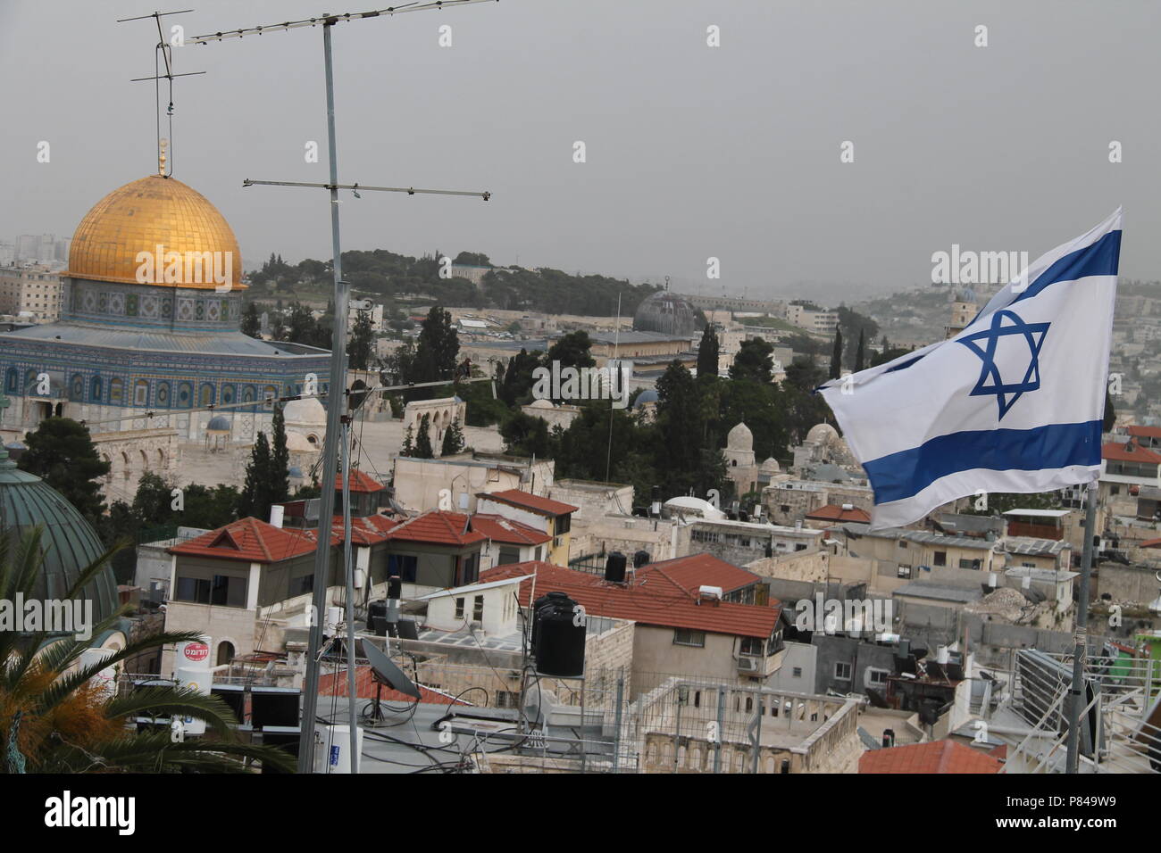 Jerusalem israel flag hi-res stock photography and images - Alamy