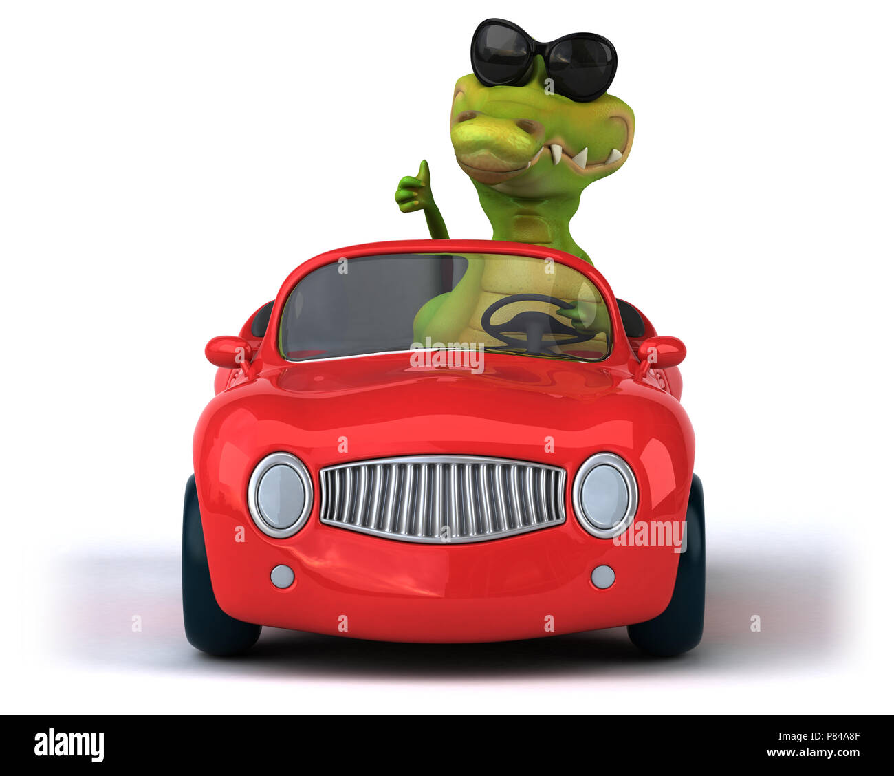 Crocodile driving Cut Out Stock Images & Pictures - Alamy