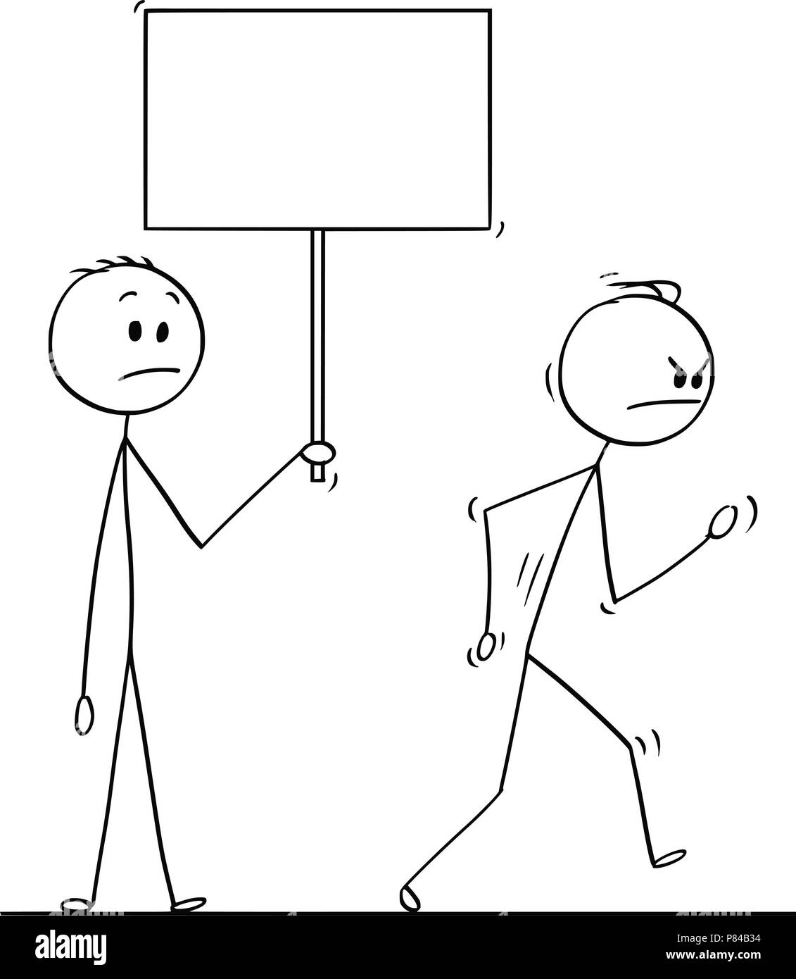 Hand sign walking Black and White Stock Photos & Images - Alamy