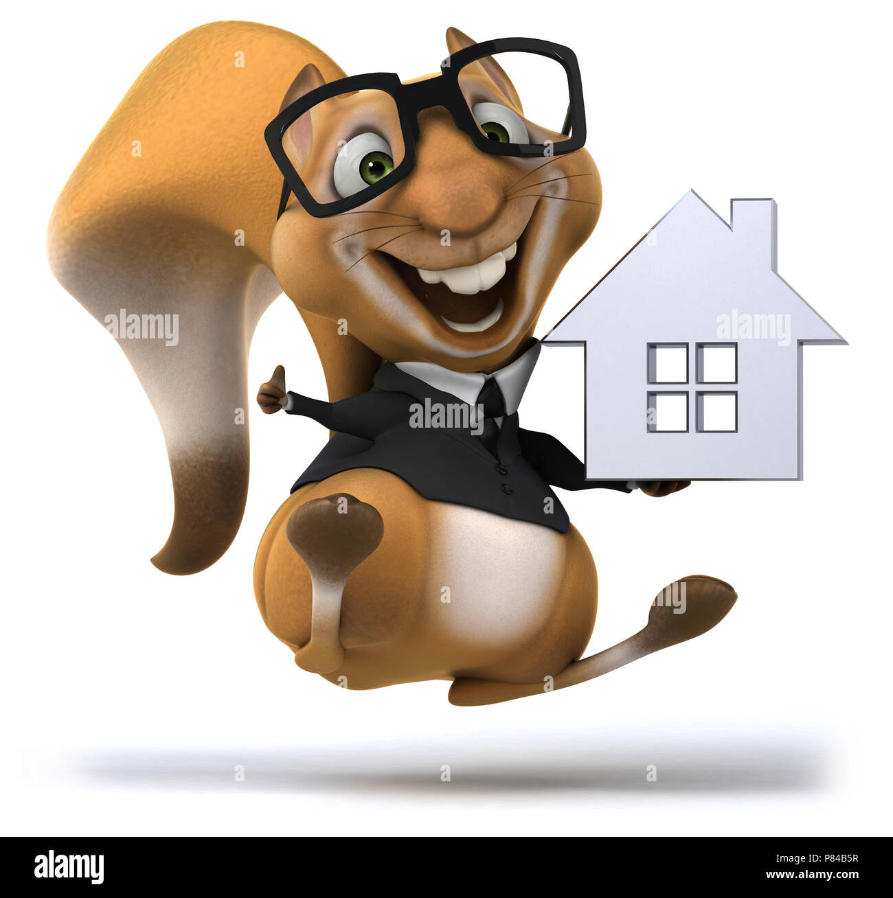 Cute squirrel house forest Cut Out Stock Images & Pictures - Alamy