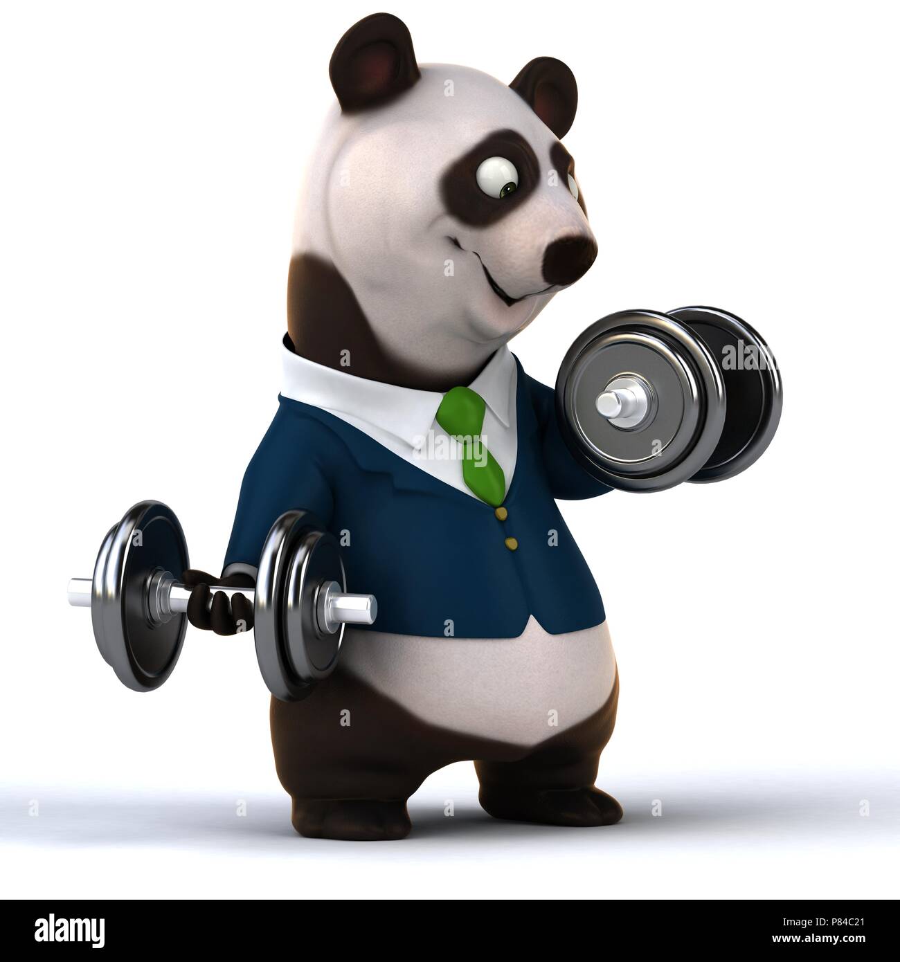Panda gym illustration hi-res stock photography and images - Alamy