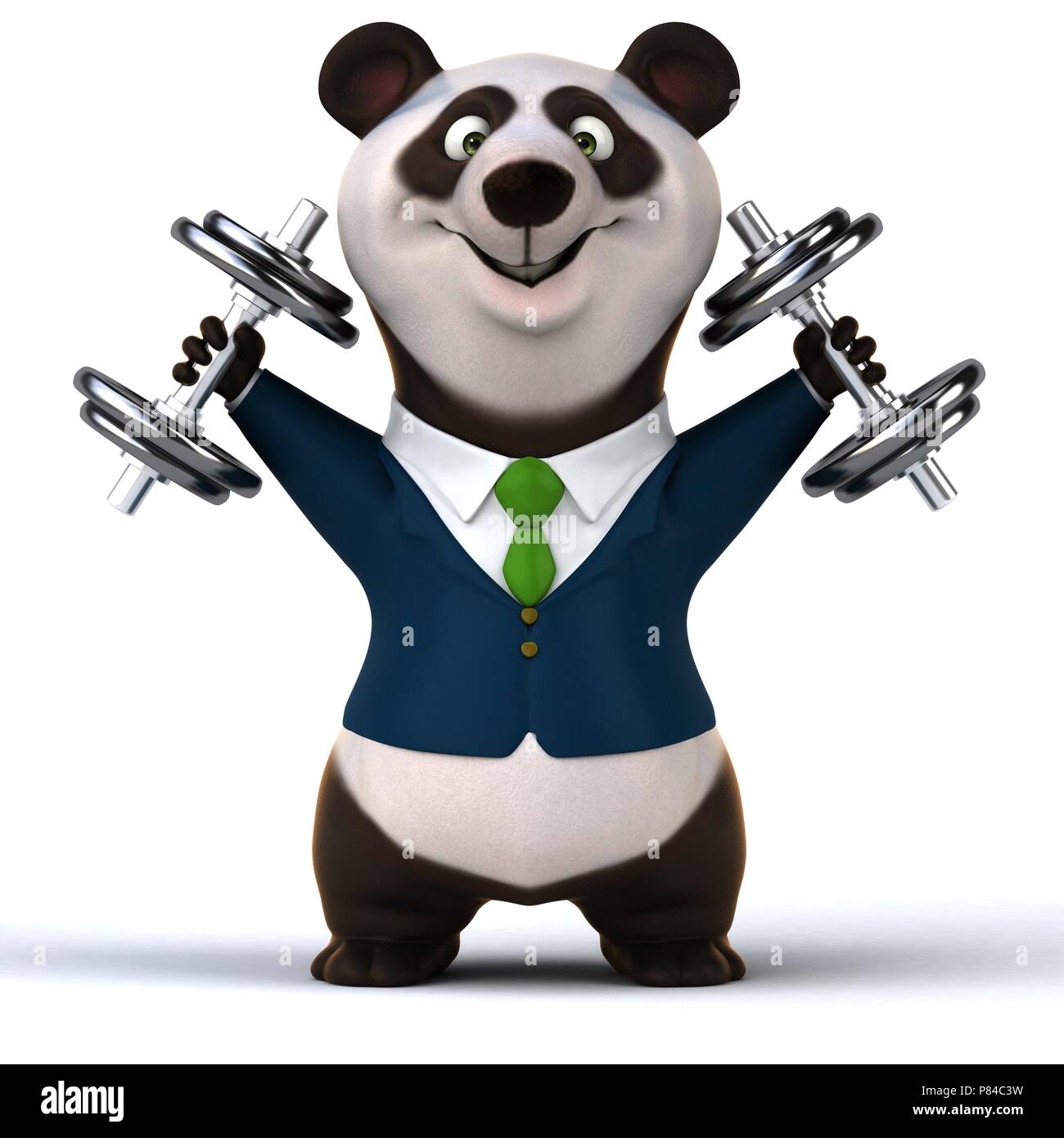 Panda gym illustration hi-res stock photography and images - Alamy