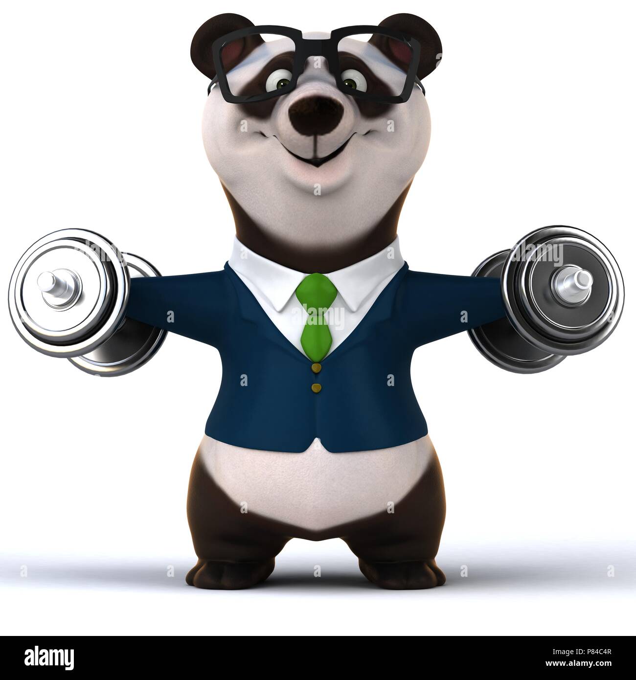 Panda gym illustration hi-res stock photography and images - Alamy