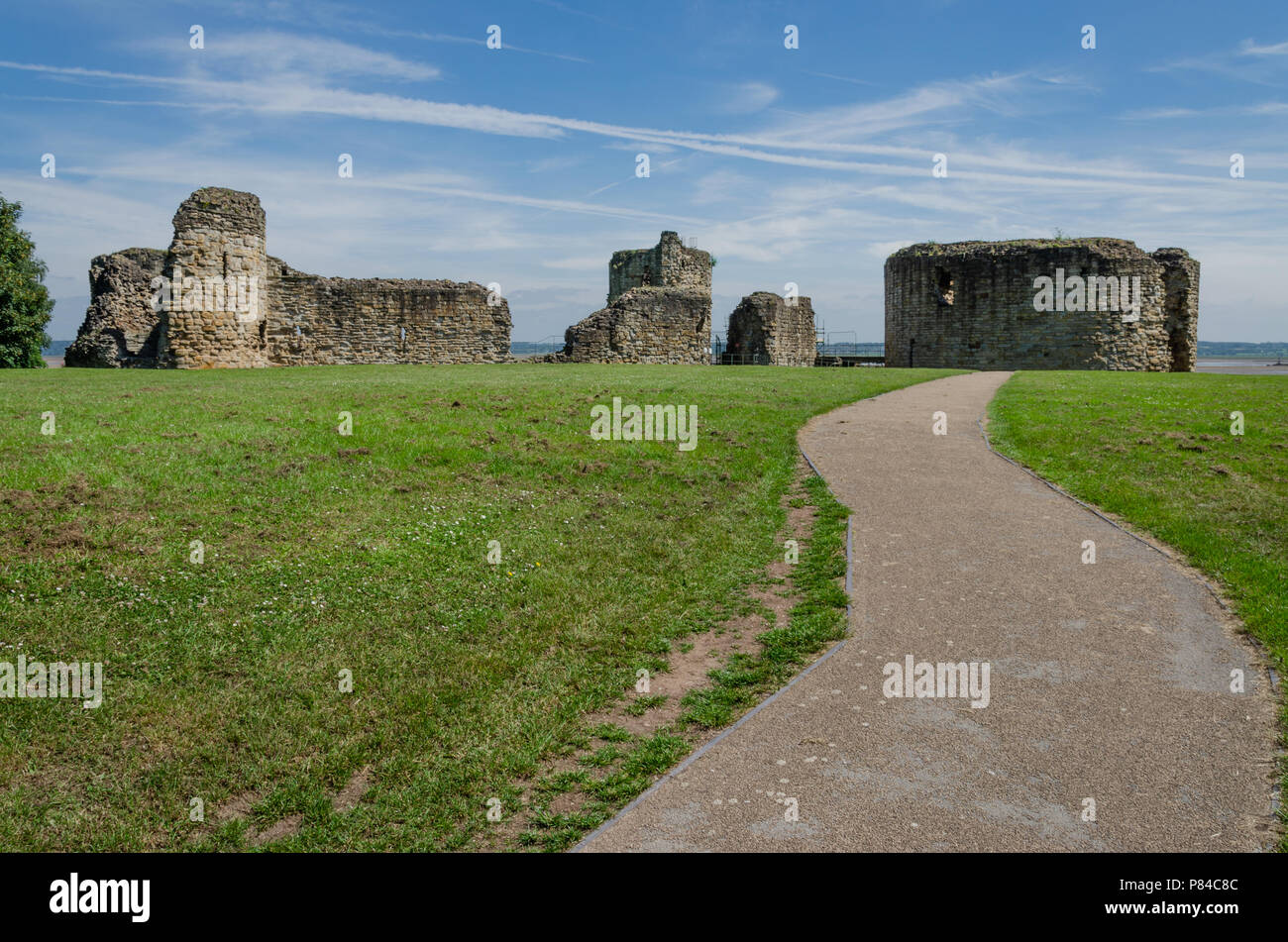 The ruins of Flint Castle which was the first Welsh castle built by ...