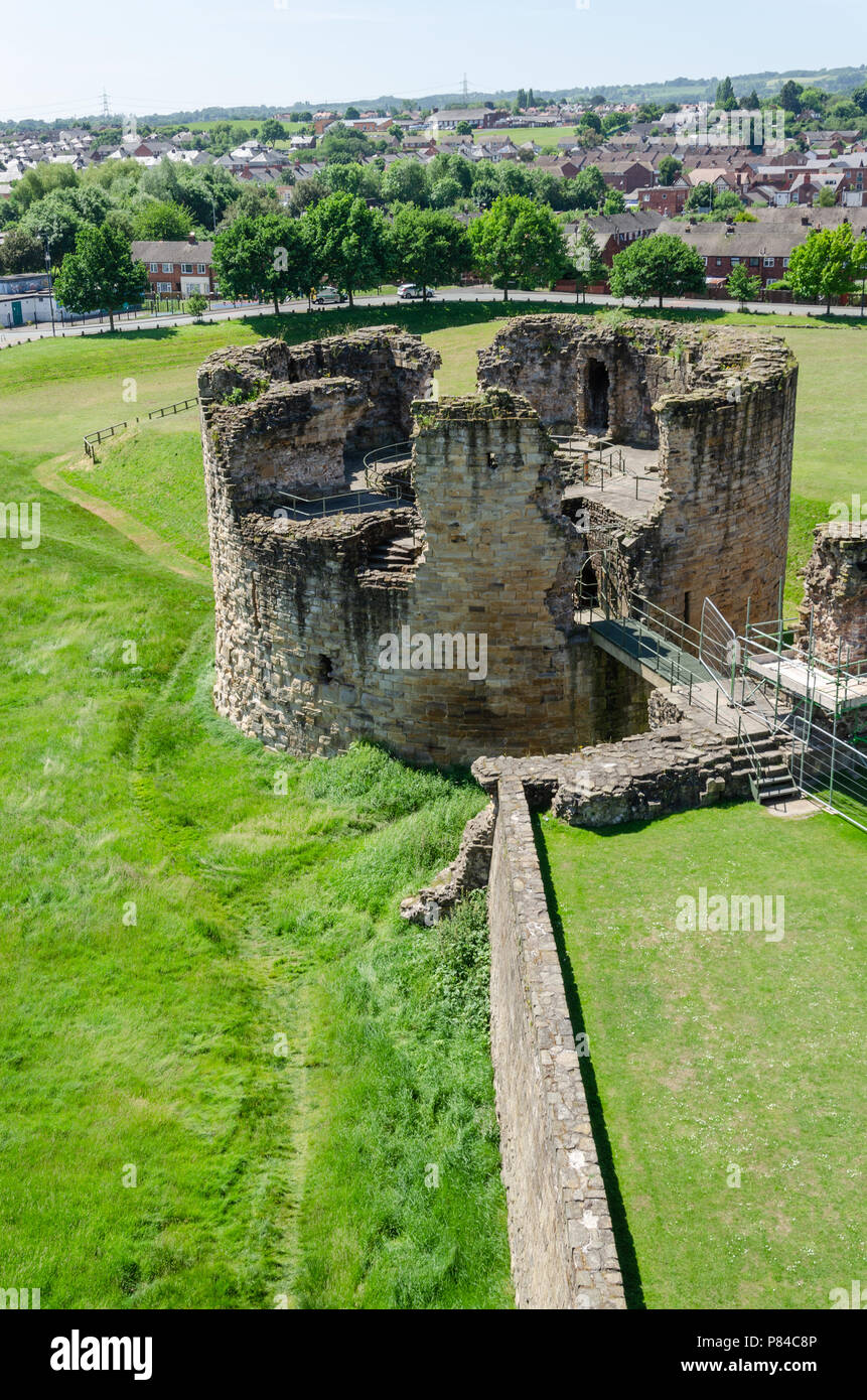 The ruins of Flint Castle which was the first Welsh castle built by ...