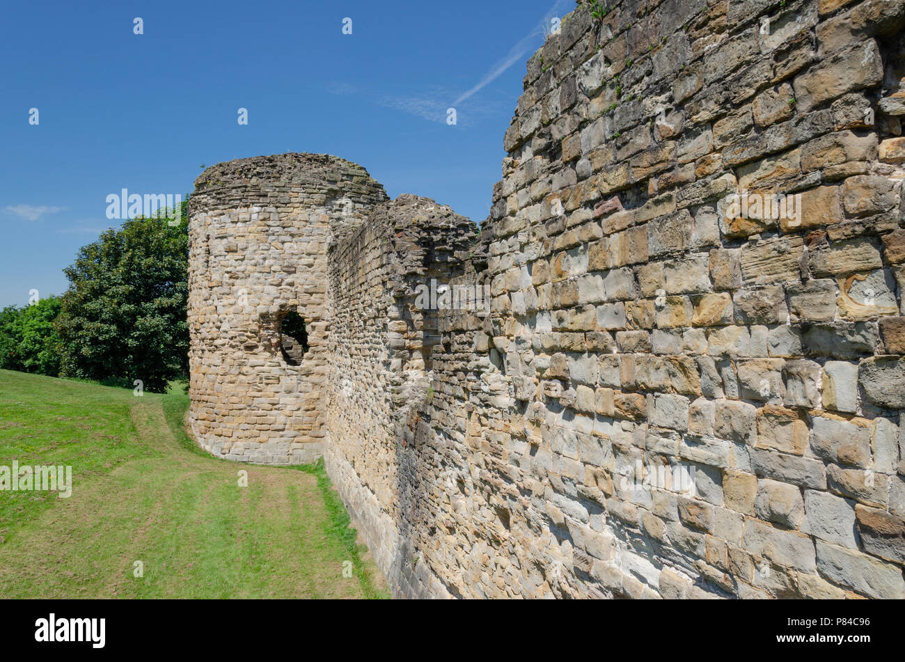 The ruins of Flint Castle which was the first Welsh castle built by ...