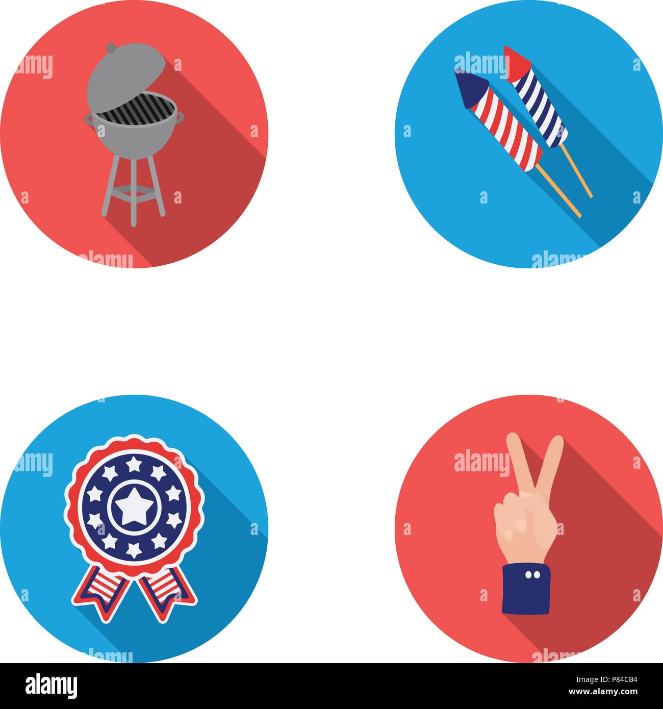 america,barbecue,celebration,collection,day,emblem,flat,gesture,hand ...