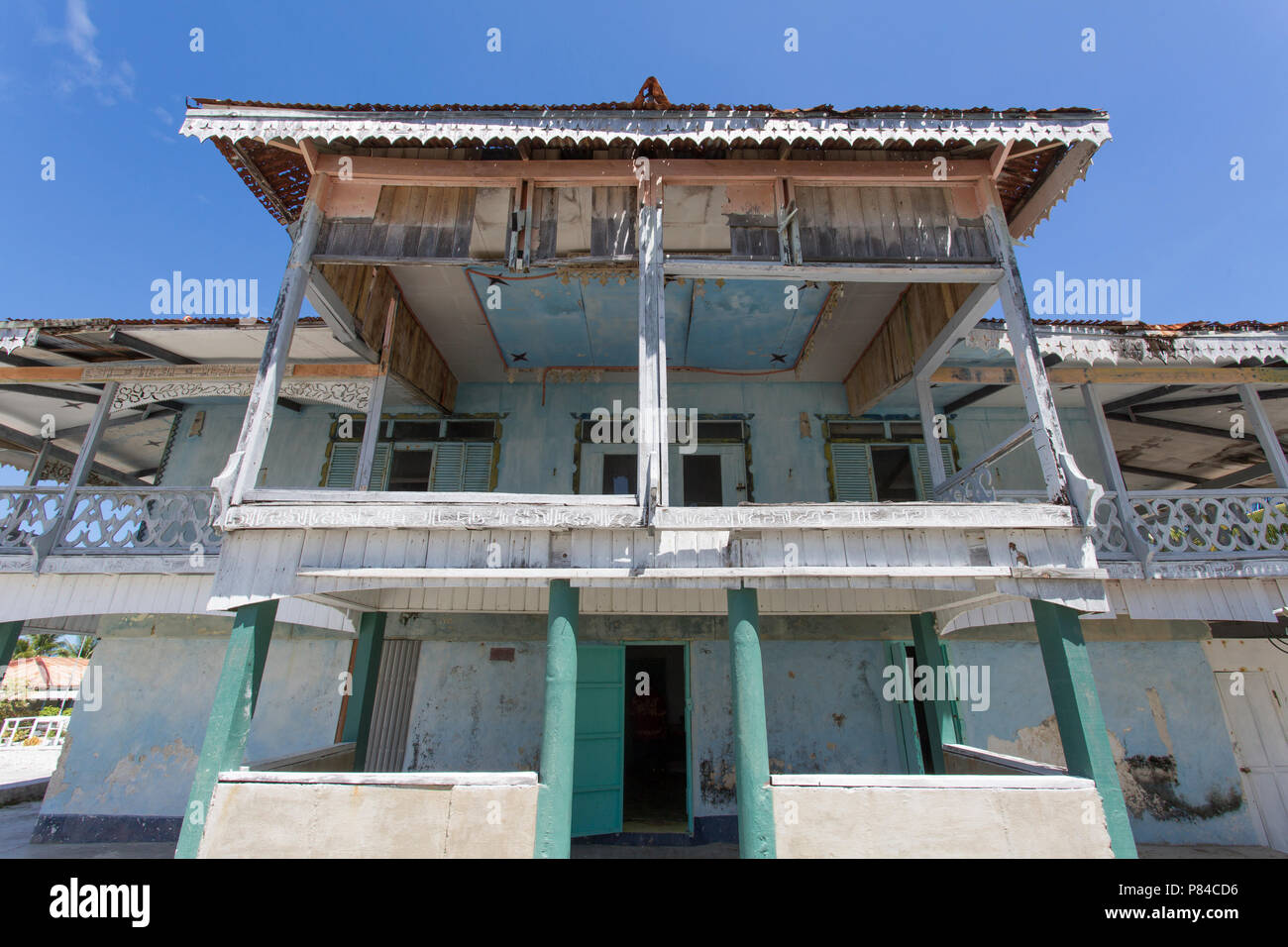 Former King's Residence, historic building on Manihiki, Cook Islands ...