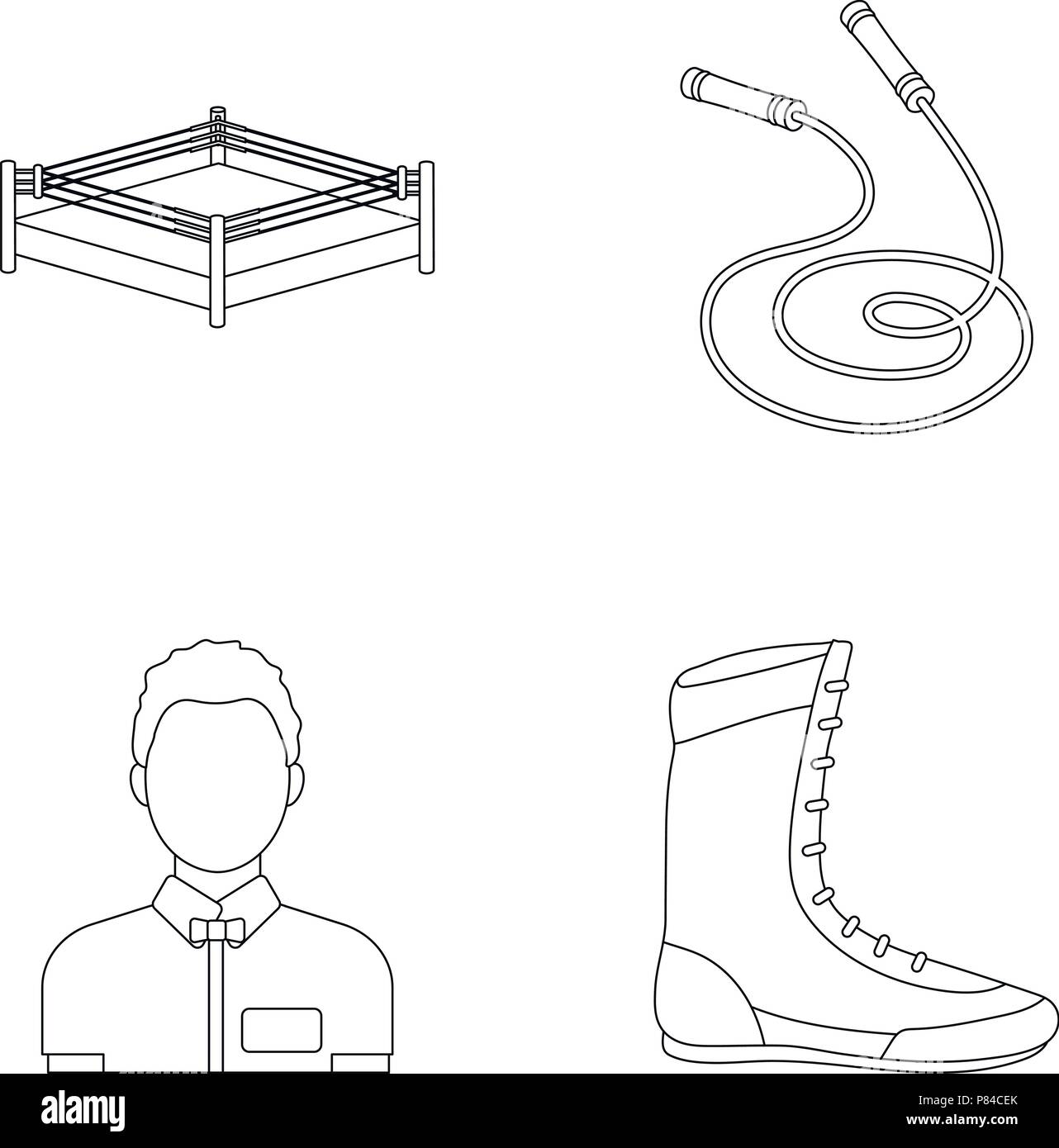 boxers,boxing,collection,icon,illustration,isolated,logo,outline ...