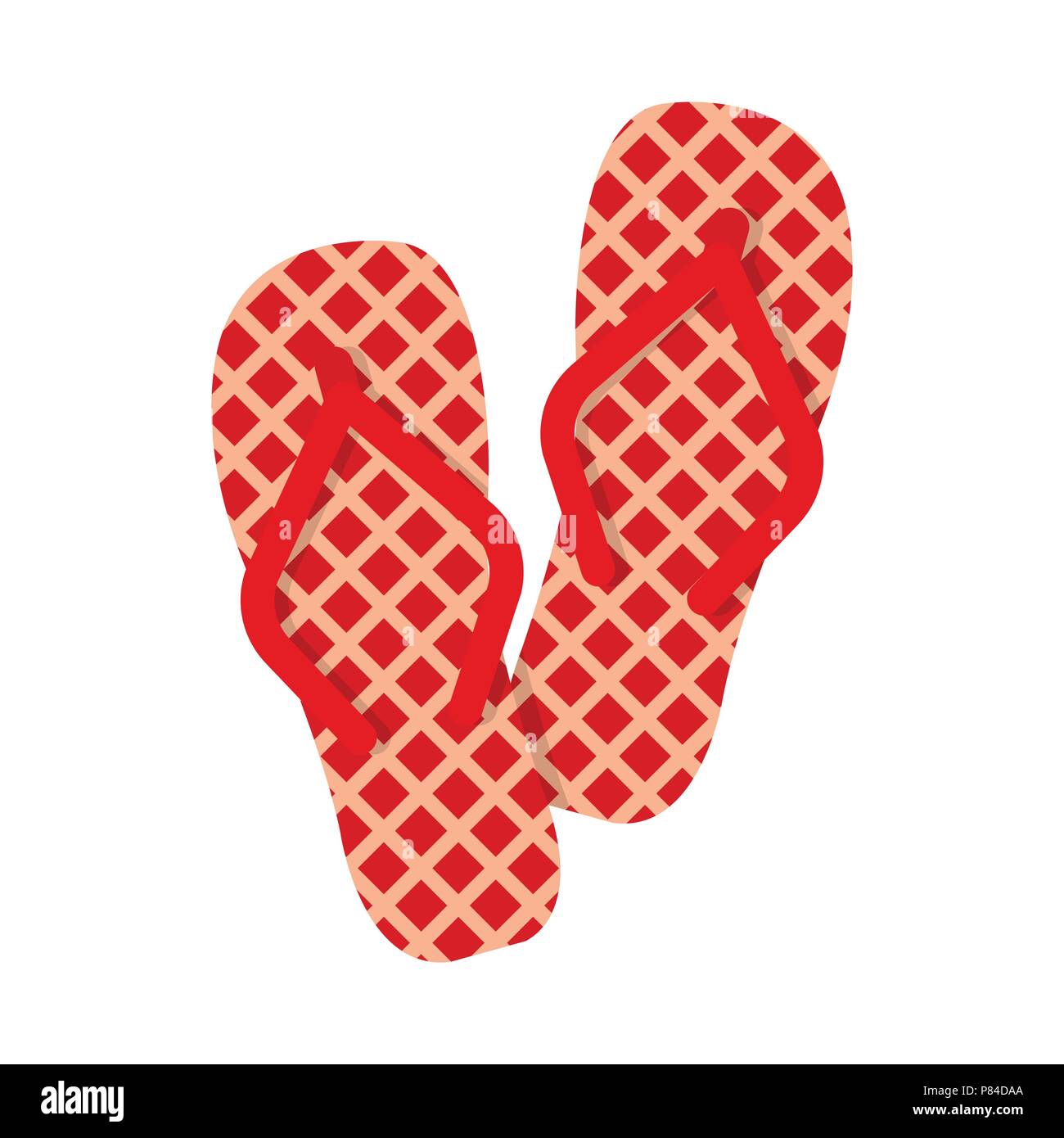 Flip-flops cartoon icons in set collection for design. Beach shoes ...