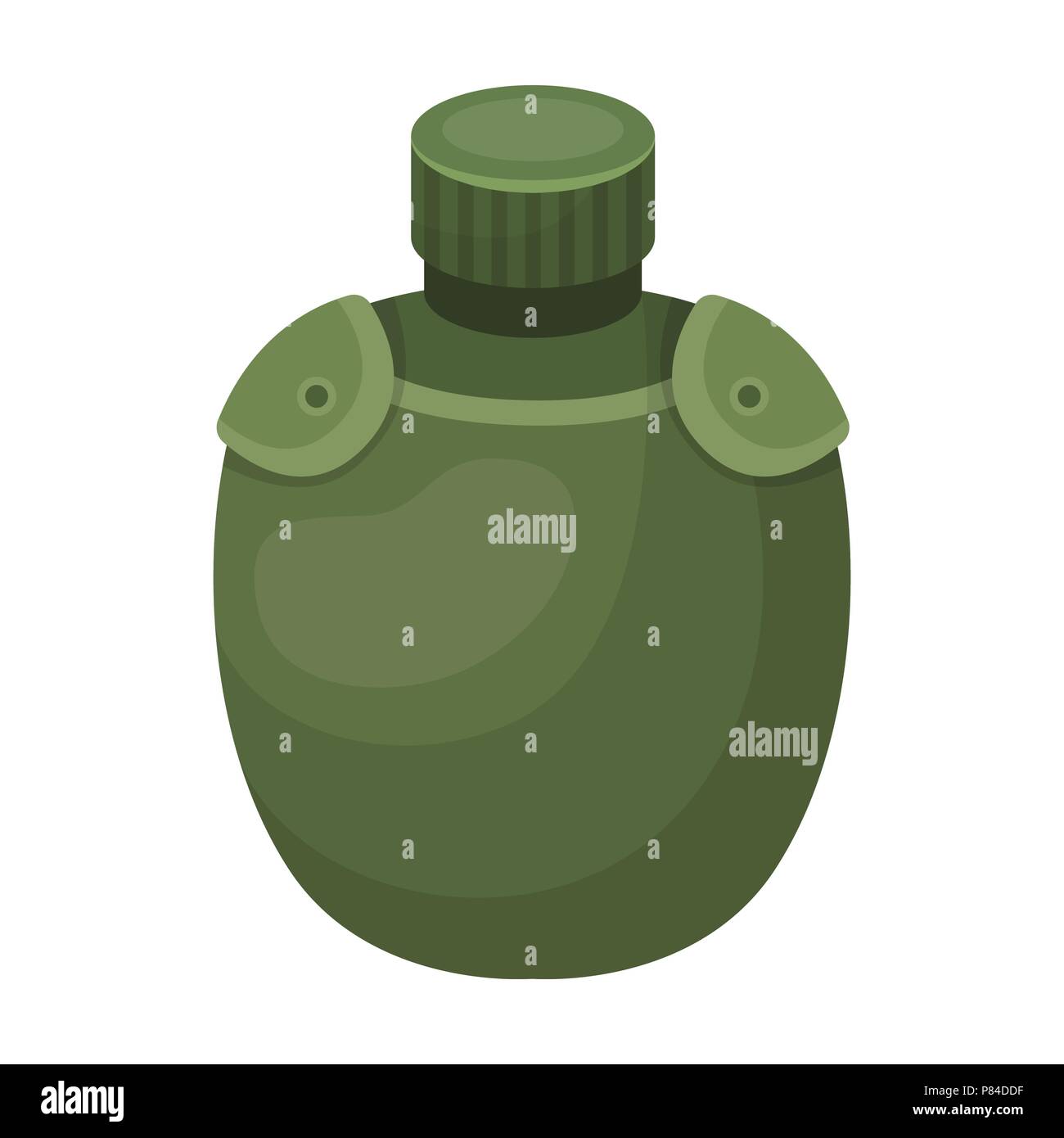 Jar with water in the case.African safari single icon in cartoon style ...