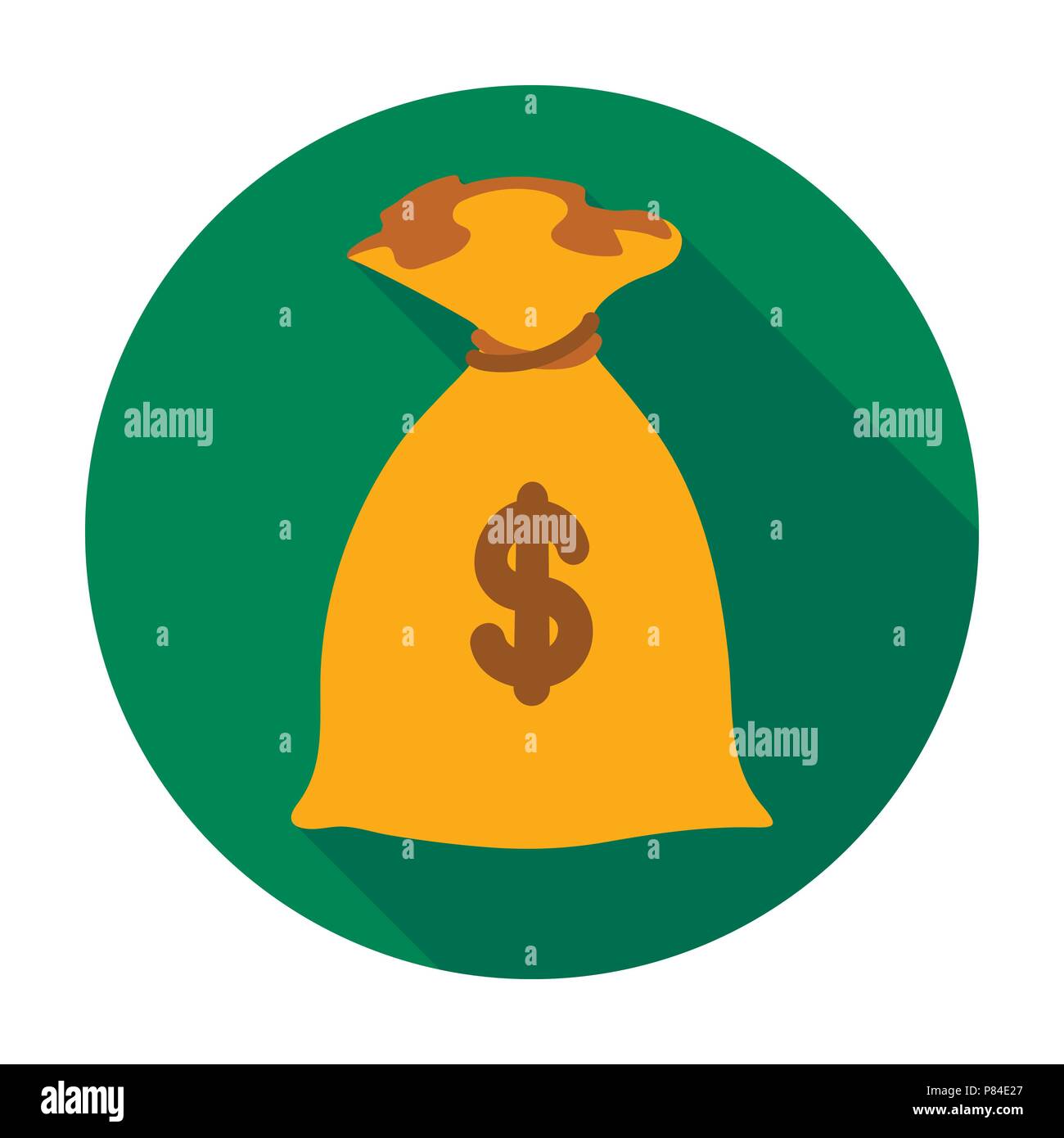 Money donation icon in flat design isolated on white background ...