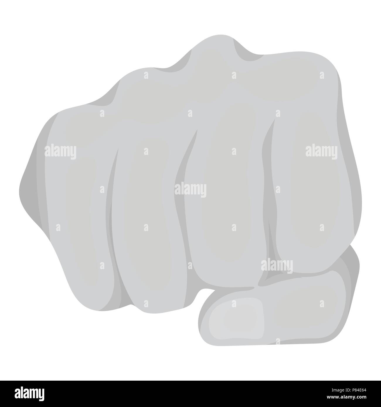 Fist bump icon in monochrome style isolated on white background. Hand ...