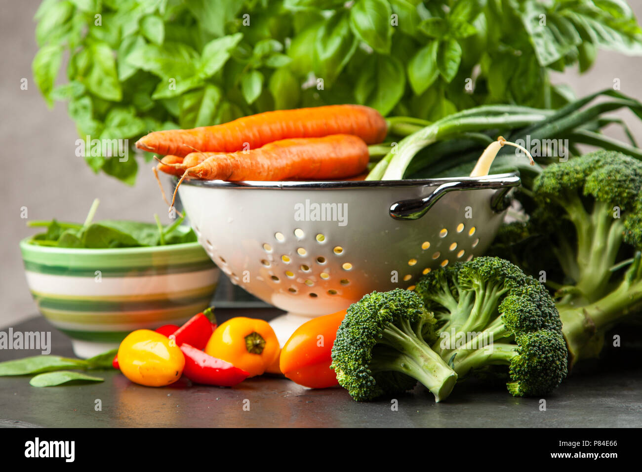 Assortment of fresh vegetables Stock Photo - Alamy