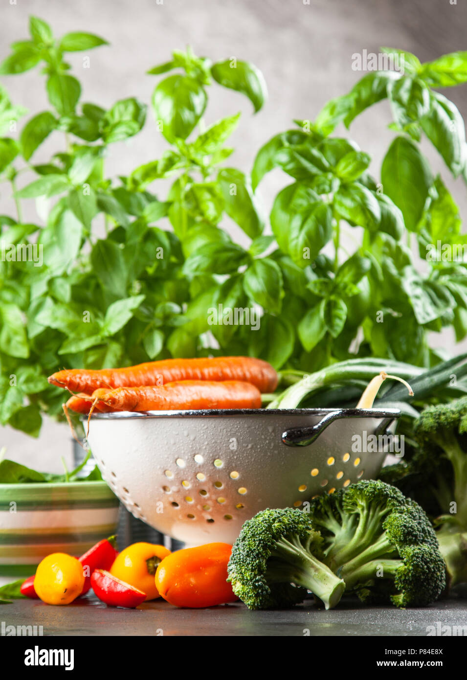 Assortment of fresh vegetables Stock Photo - Alamy