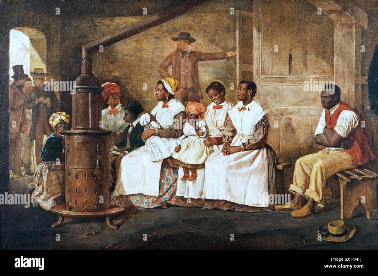 Crowe Eyre - Slaves Waiting for Sale Richmond Virginia Stock Photo - Alamy