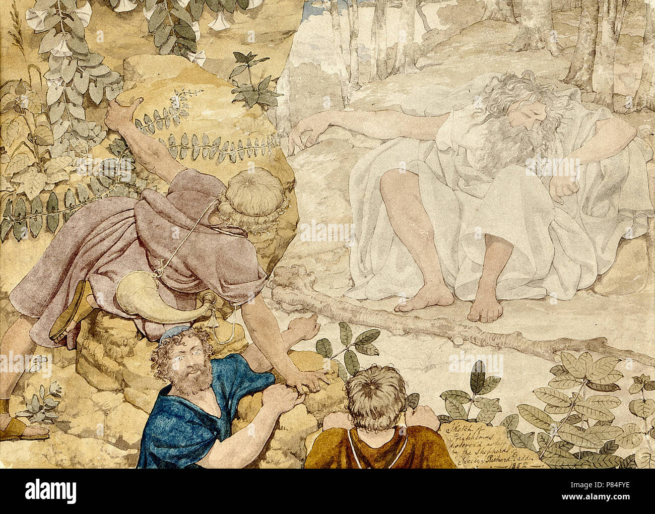 Dadd Richard - Sketch of Polyphemus Stock Photo - Alamy