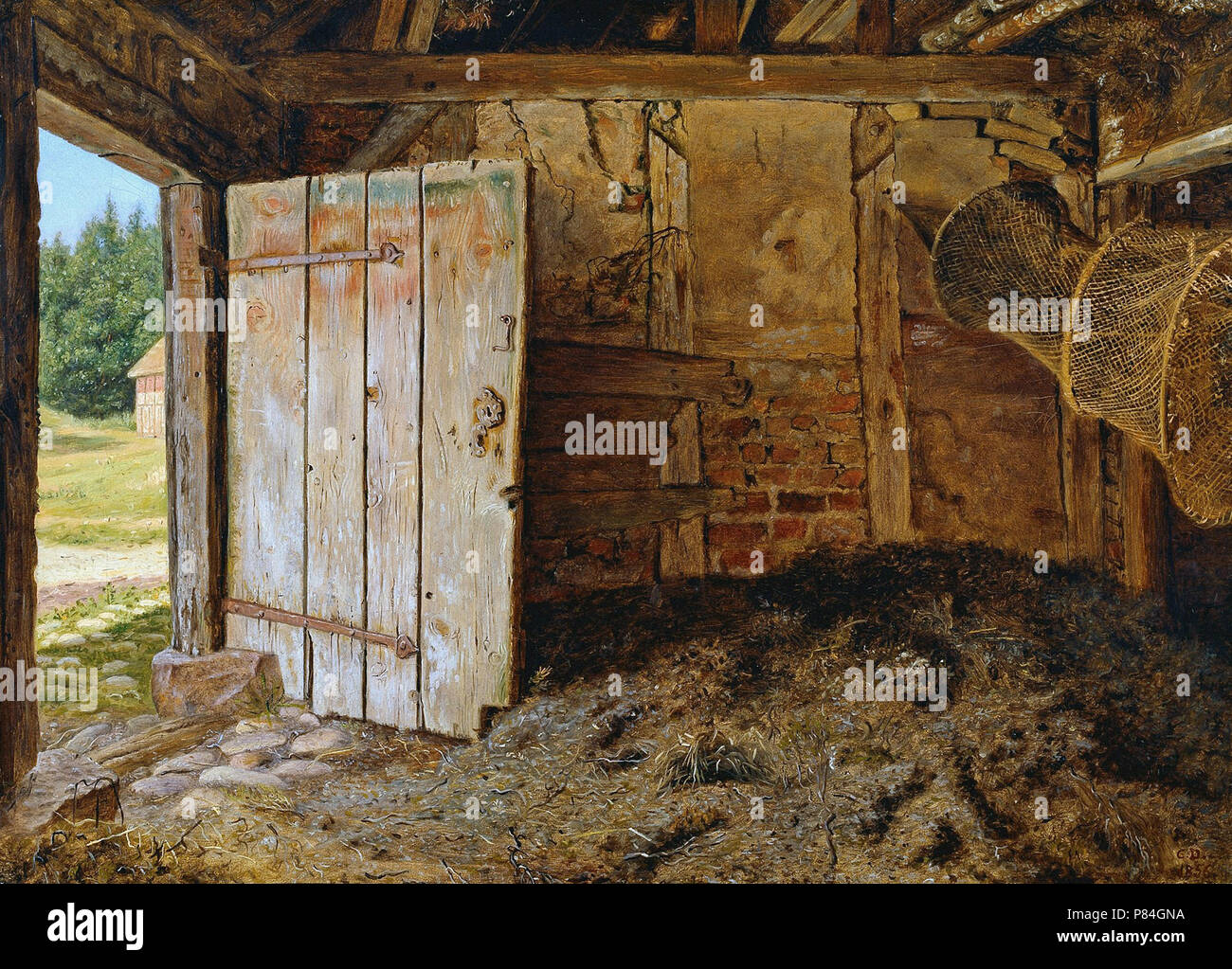 Dalsgaard Christen - Outhouse Interior Stock Photo - Alamy