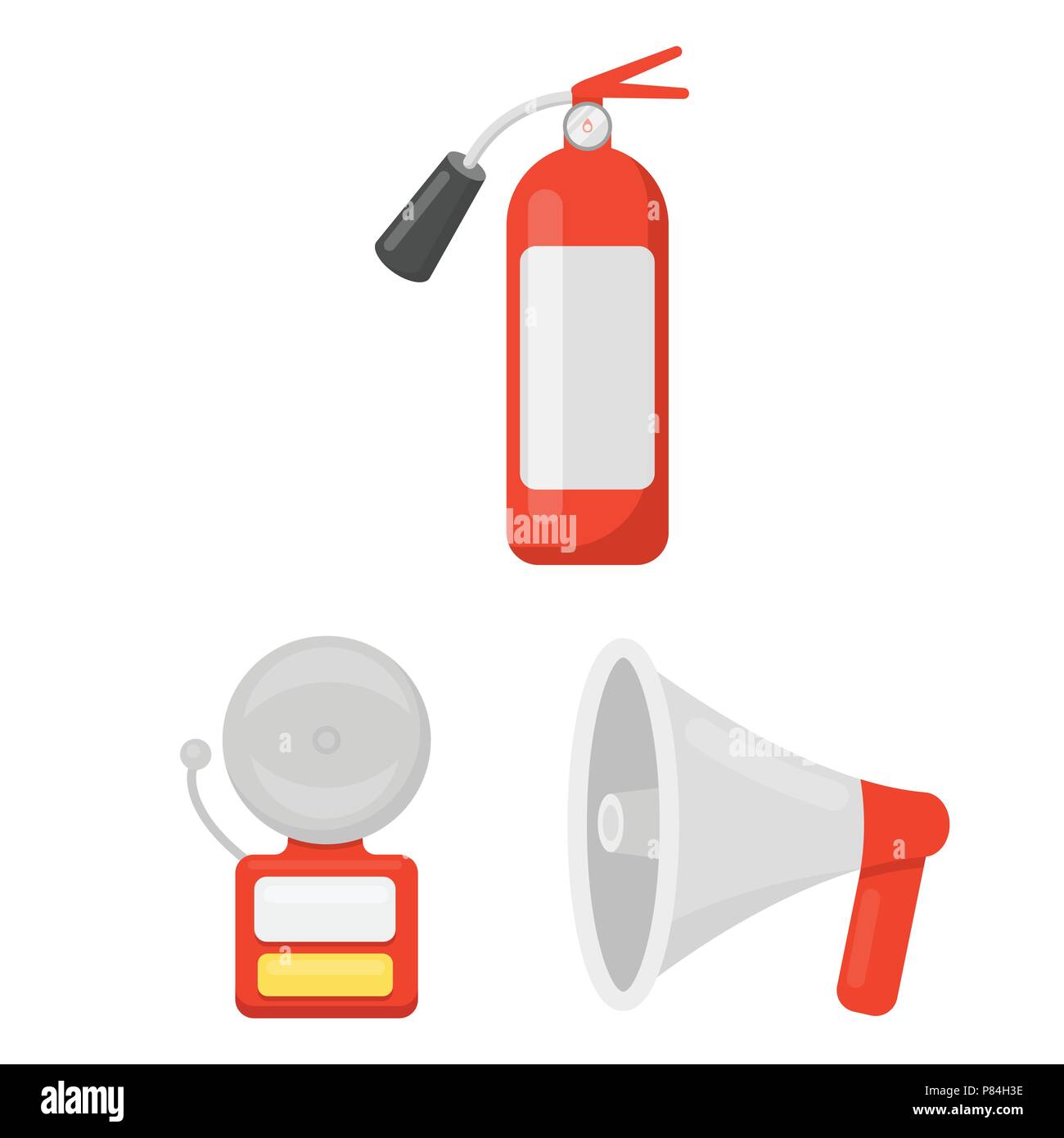 Fire Department cartoon icons in set collection for design ...