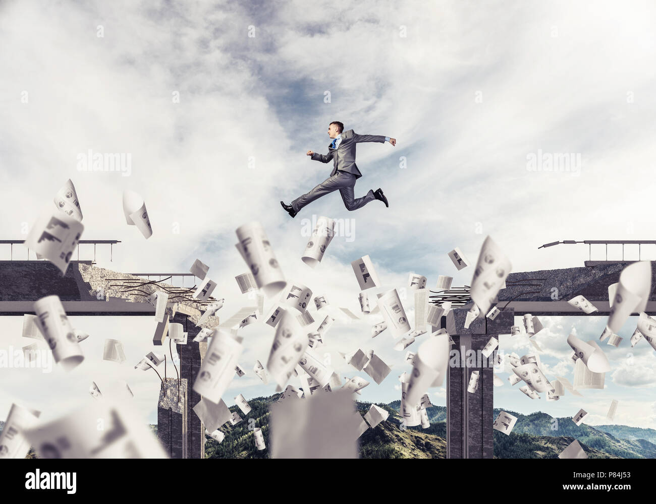 Problems and difficulties overcoming concept Stock Photo - Alamy