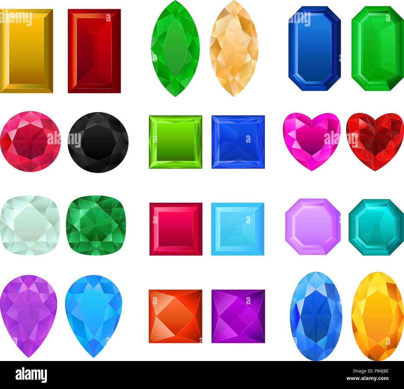 Turquoise stone collection Stock Vector Images - Alamy
