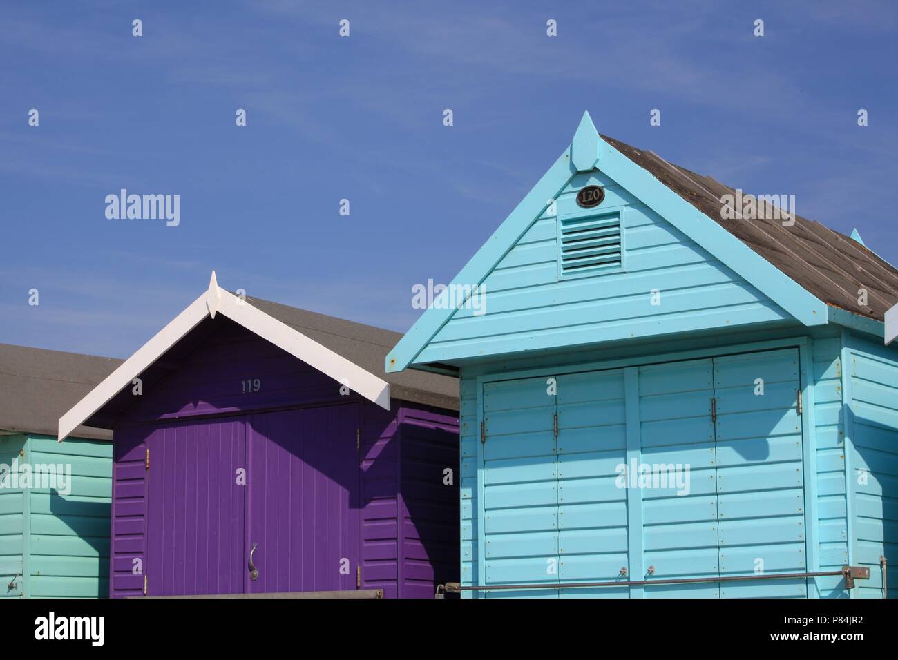 Beach hut roof tops hi-res stock photography and images - Alamy