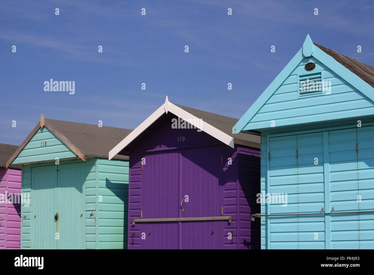 Beach hut roof tops hi-res stock photography and images - Alamy