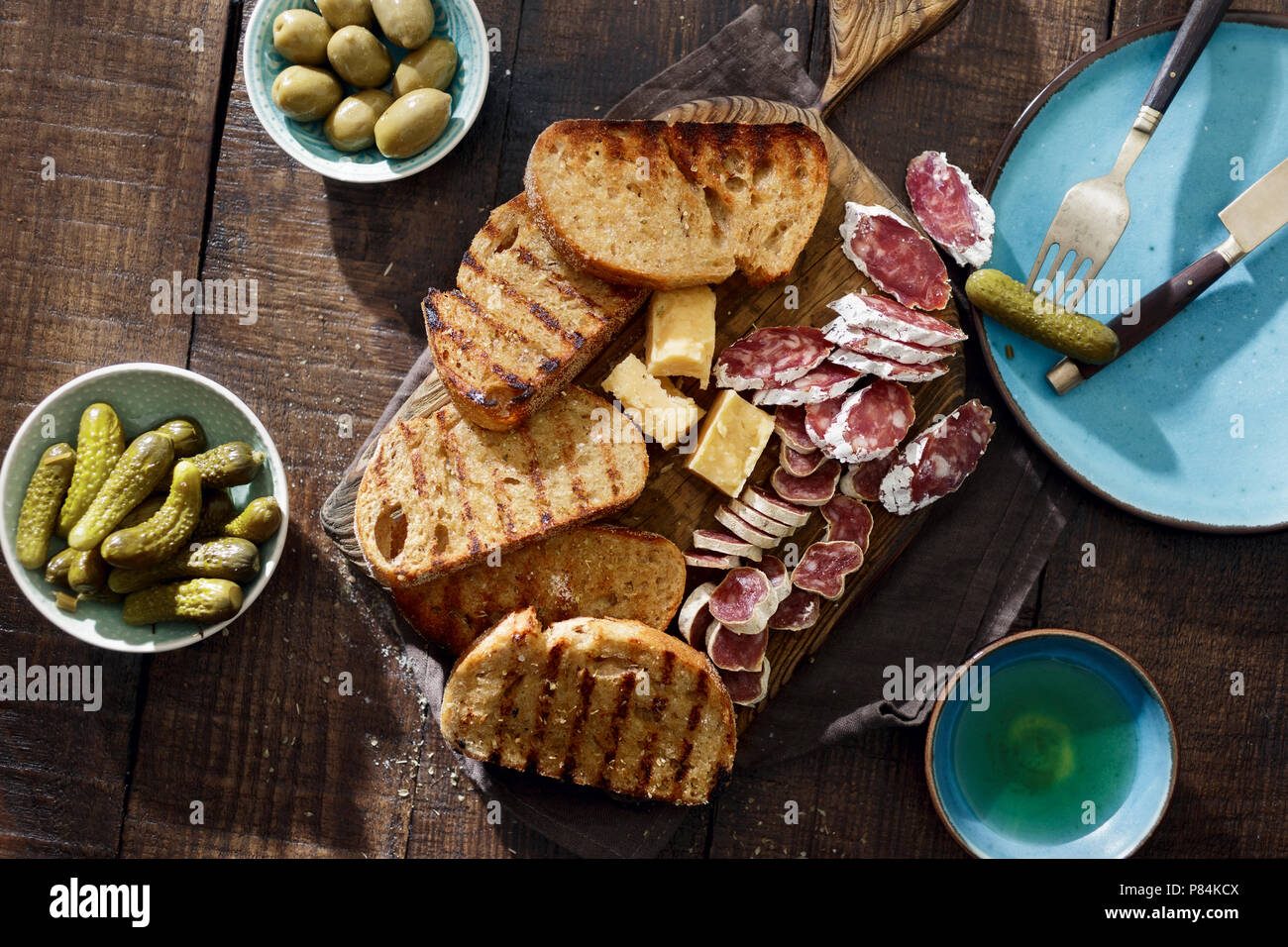 Italian snacks on olive hi-res stock photography and images - Alamy