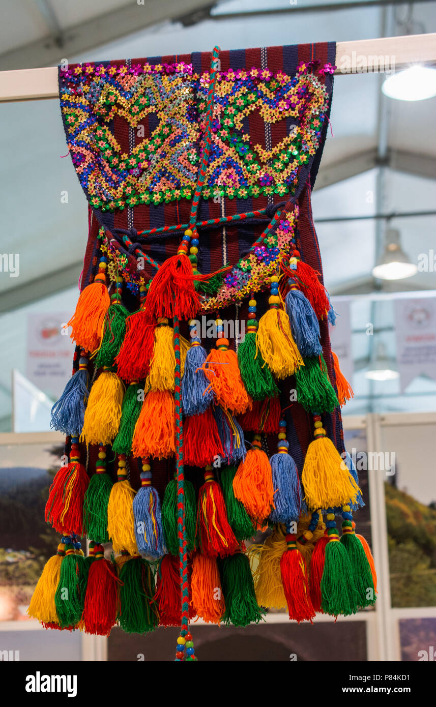 Selection of Ottoman Turkish traditional tassels in various colors ...